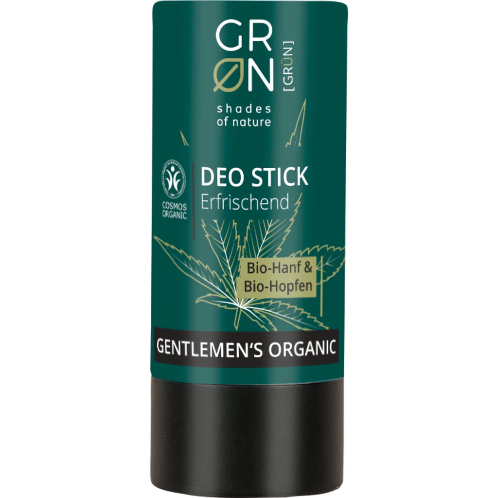 GRN [GREEN] Hemp & Hops Deodorant Stick, 40 g - Ecco Verde Online Shop