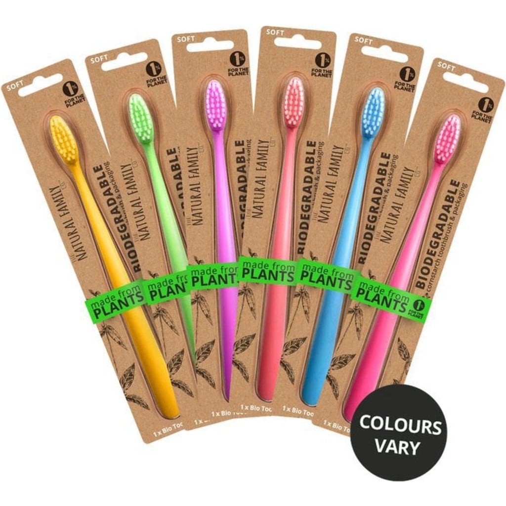 Natural Family CO. Neon Toothbrush 1 Pc