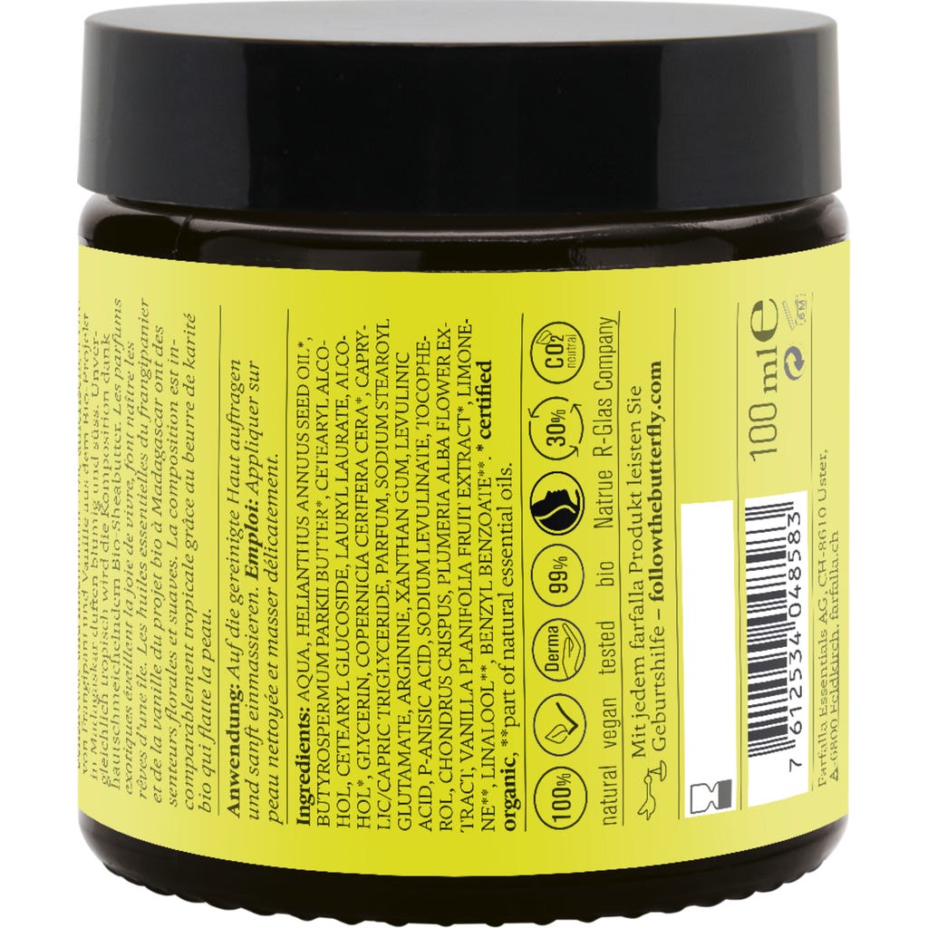 farfalla Manteca Corporal de Madagascar, 100 ml - Ecco Verde Tienda Online