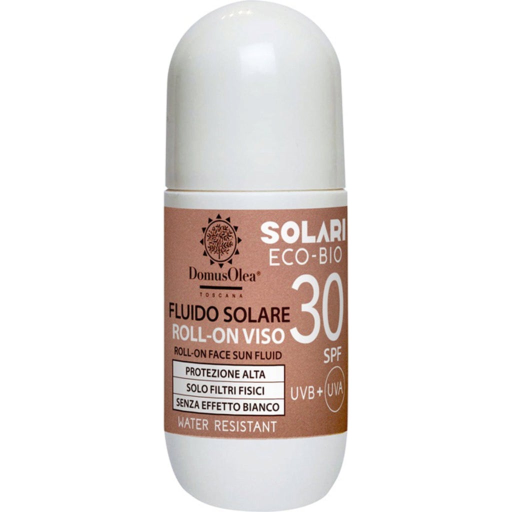 Domus Olea Toscana Roll-on sun fluid za lice SPF 30, 50 ml - Ecco Verde online shop