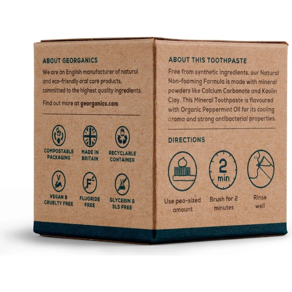 Georganics Natural Toothpaste English Peppermint - Ecco Verde Online Shop