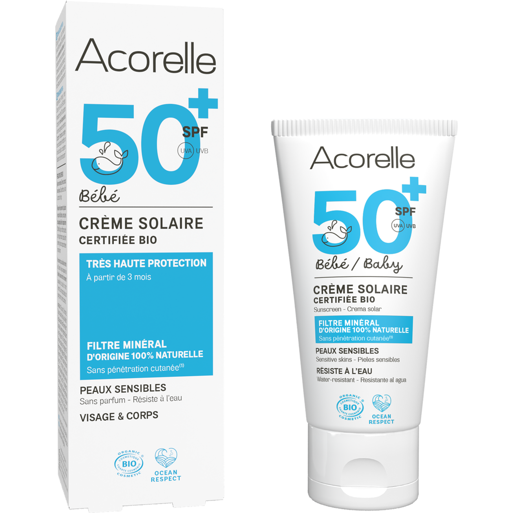 Acorelle Krema za sunčanje za bebe SPF 50+ bez mirisa, 50 ml - Ecco Verde online shop