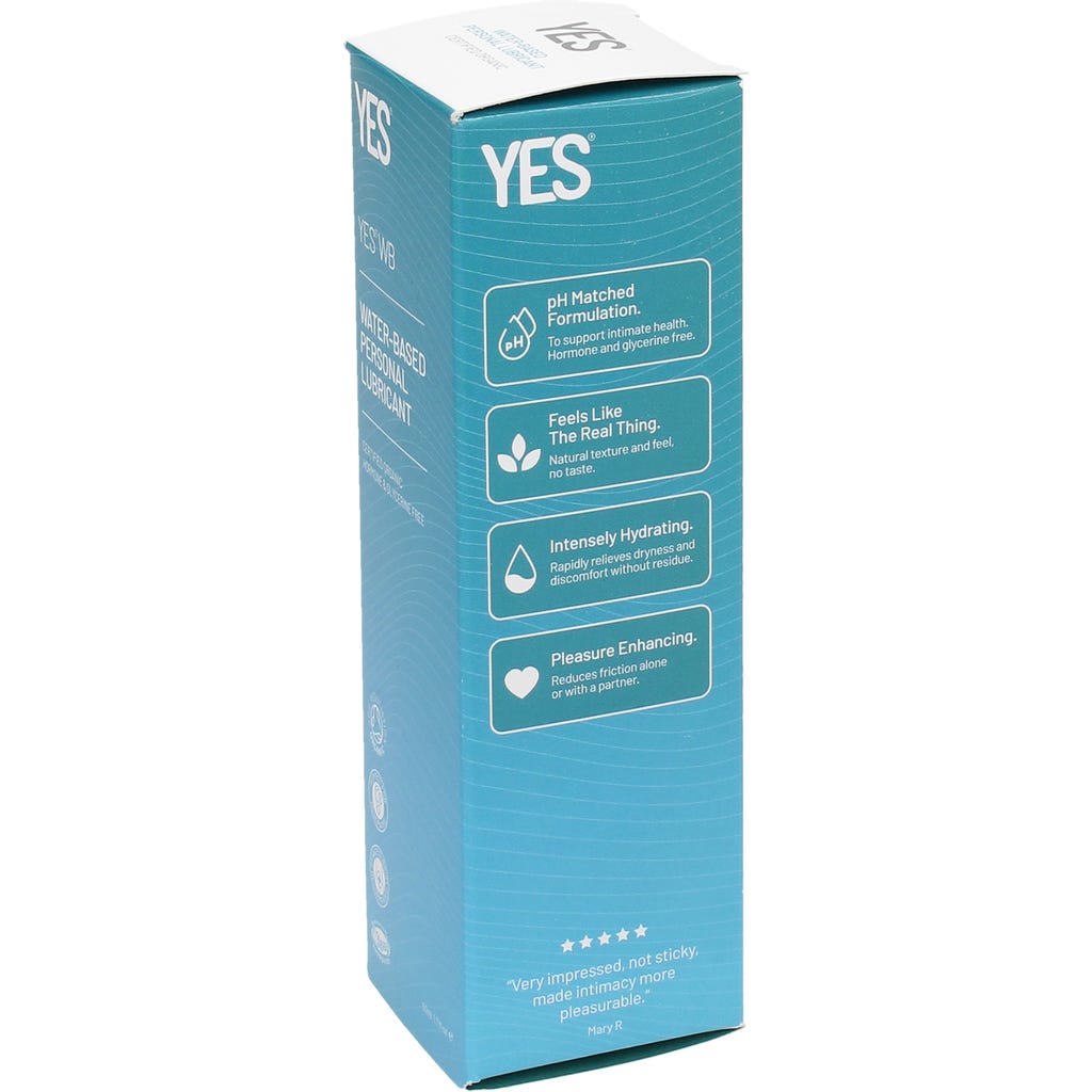 Yes Water-Based Organic Lubricant - Ecco Verde Online Shop