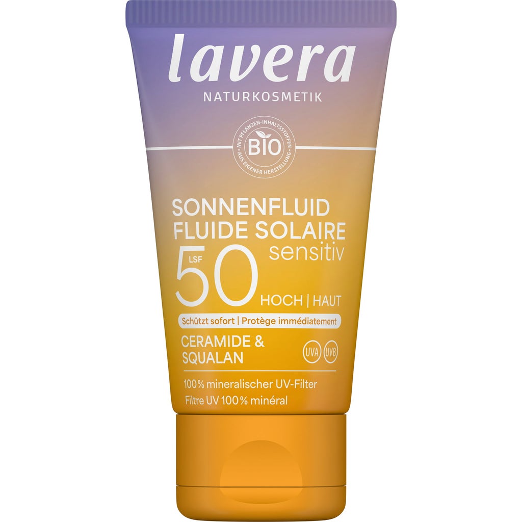 lavera Sun Fluid Sensitive SPF 50, 40 ml - Ecco Verde Online Shop
