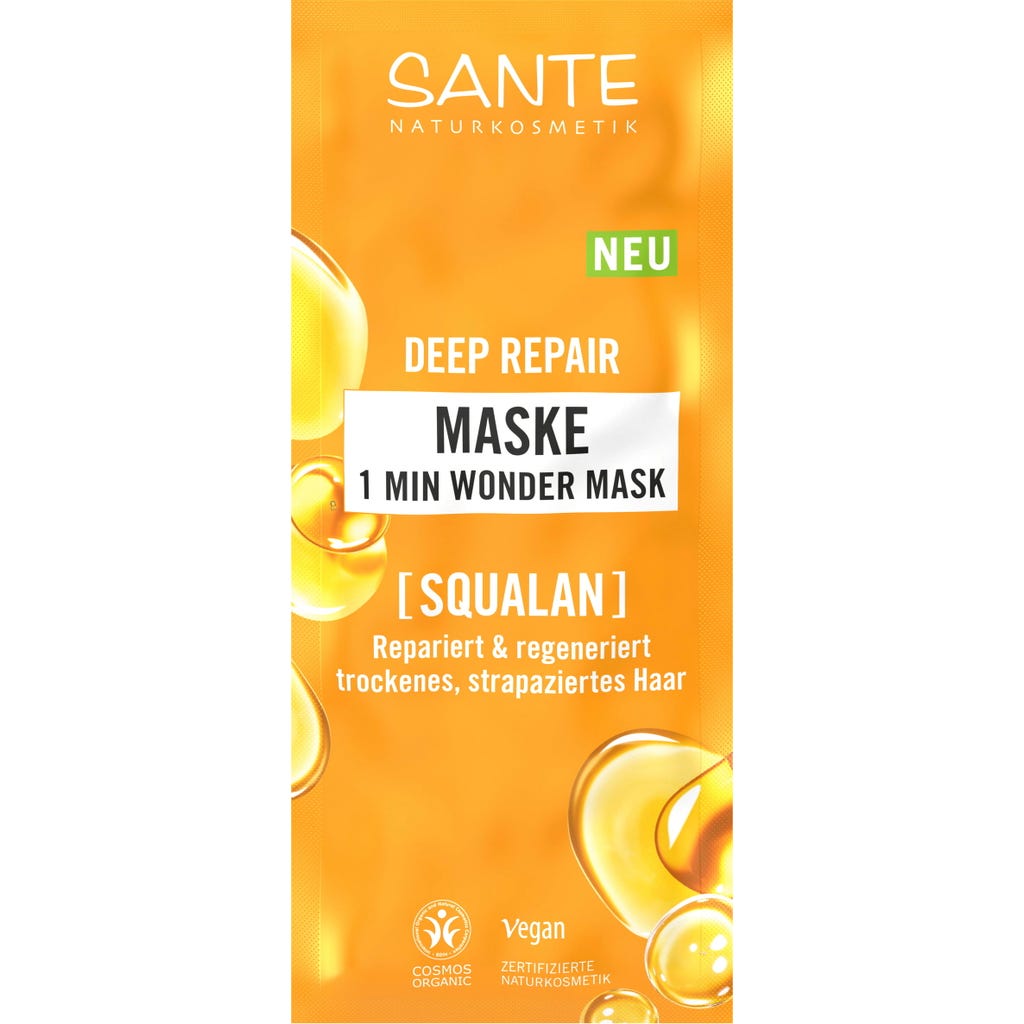 SANTE Naturkosmetik Deep Repair 1 Min Wonder Mask, 20 g - Ecco Verde ...