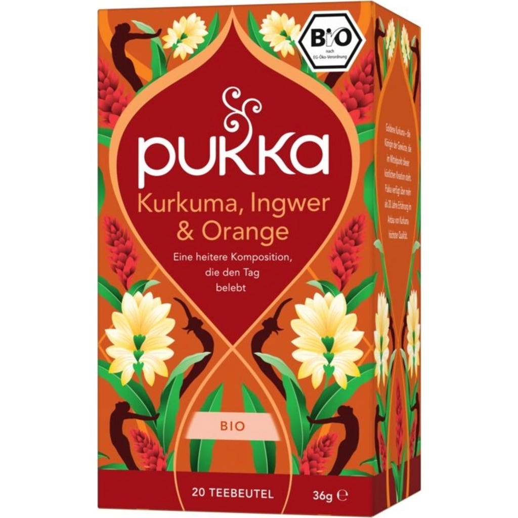 Pukka Tisana alla Curcuma, Zenzero e Arancia Bio, 36 g - Ecco Verde Italia