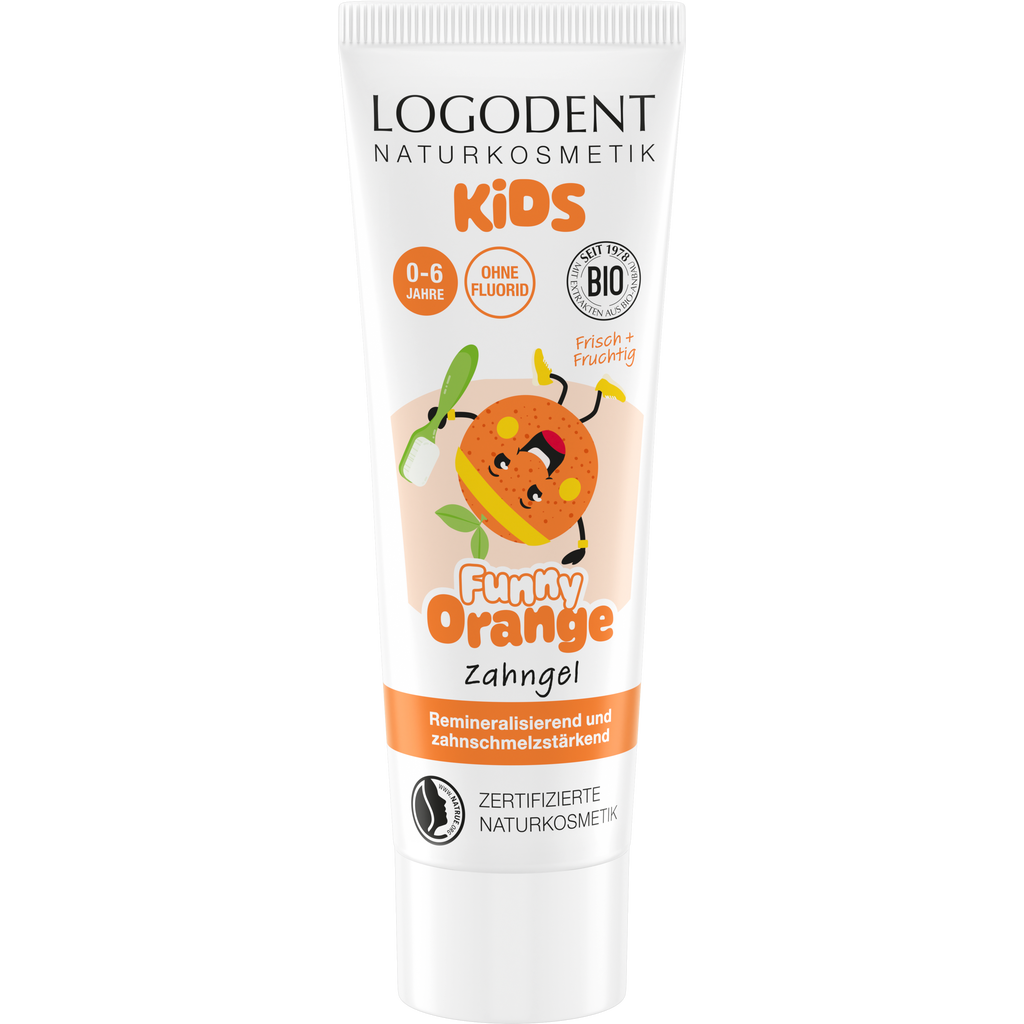 LOGONA Kids Funny Orange Toothpaste, 75 ml - Ecco Verde Česká republika