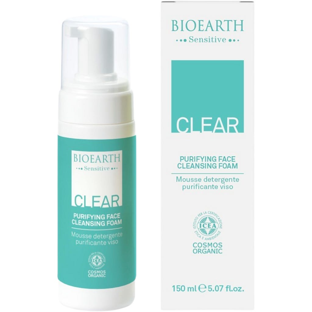 BIOEARTH Sensitive Clear Purifying Face Cleansing Foam, 150 ml - Ecco ...