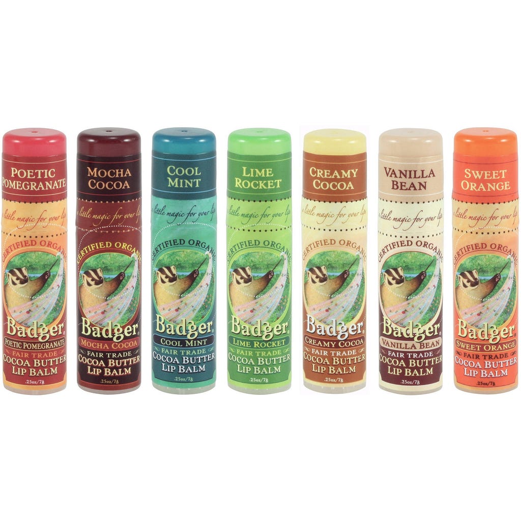 Badger Balm Cocoa Butter Lip Balm Stick - Ecco Verde Italia