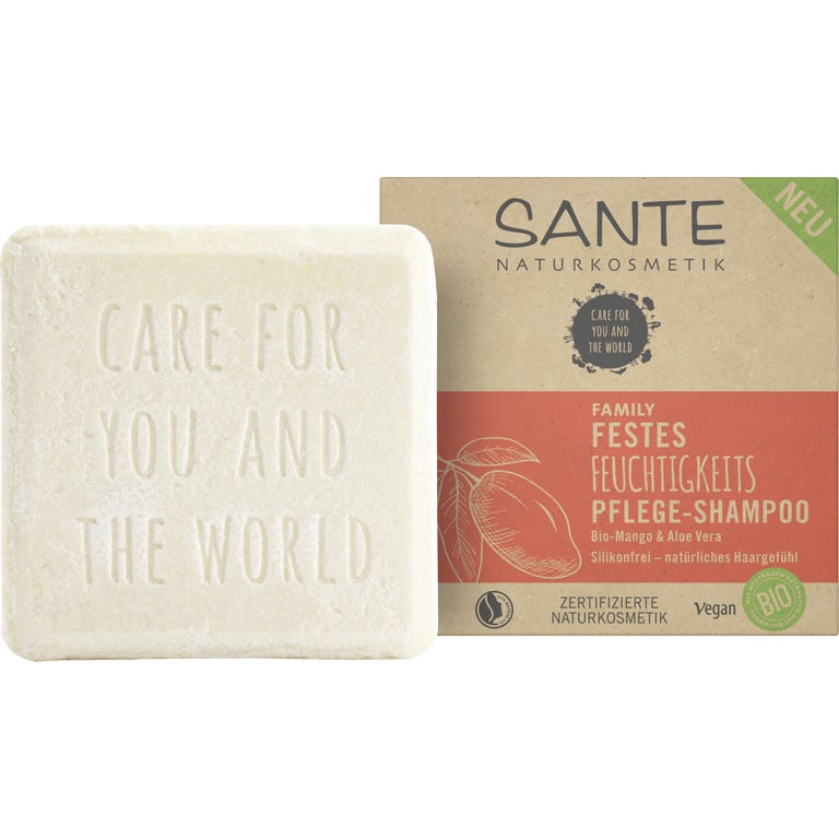 Santé naturally Solid Moisturising Shampoo, 60 g - Ecco Verde Online Shop