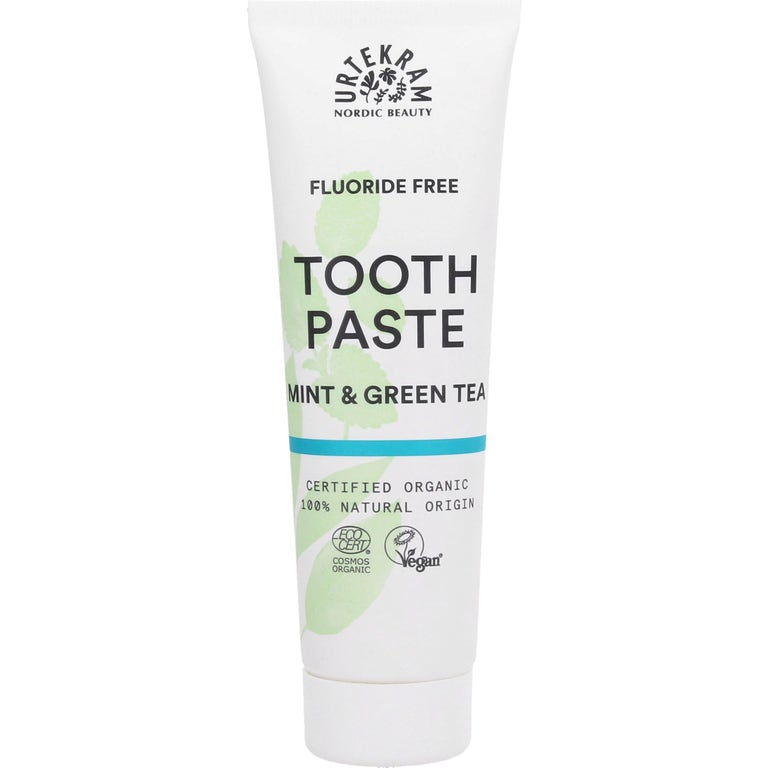 Urtekram Toothpaste with Mint & Green Tea, 75 ml - Ecco Verde Online Shop