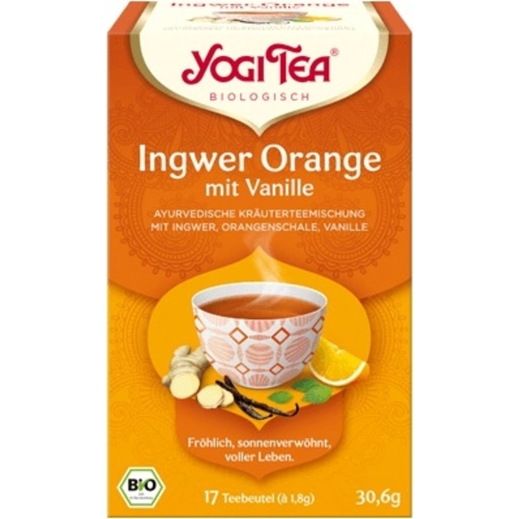 Yogi Tea Infusion "Gingembre Orange à la Vanille" Bio, 30,60 g - Ecco Verde