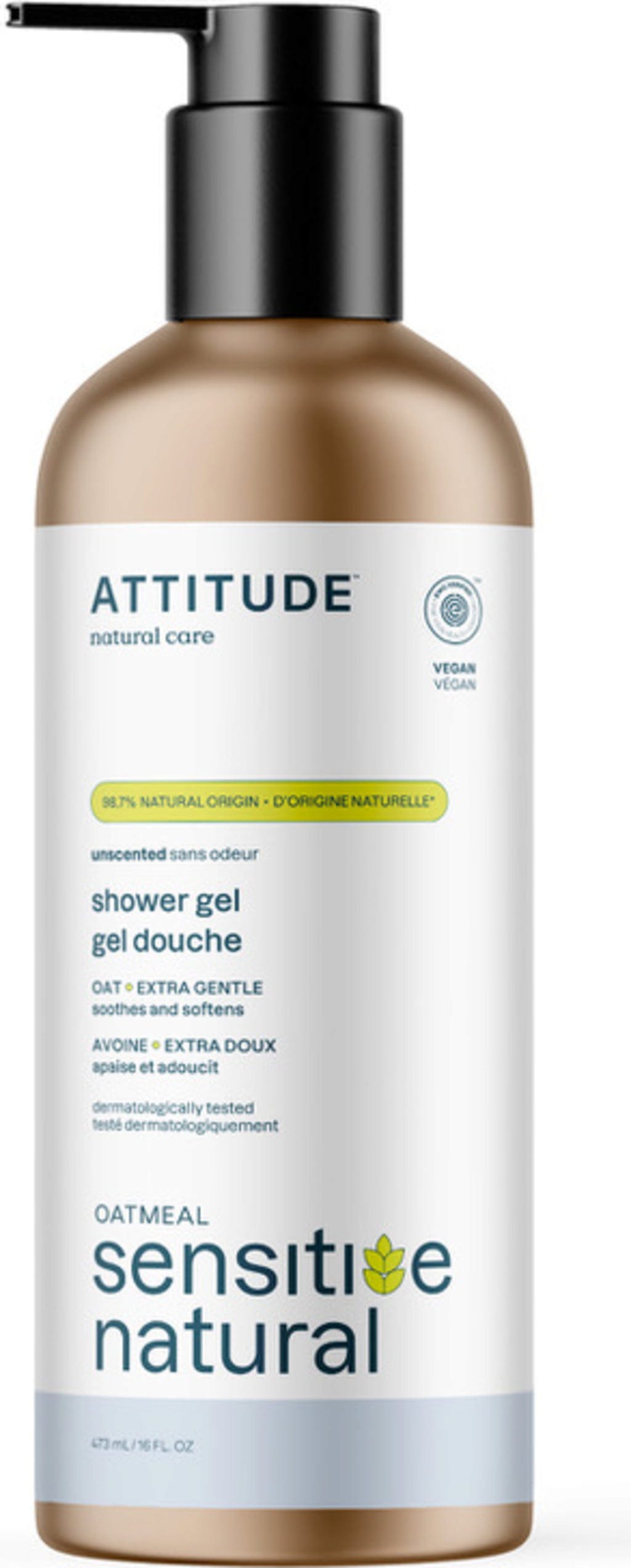 Attitude sensitive natural Shower Gel, 473 ml - Ecco Verde Online Shop