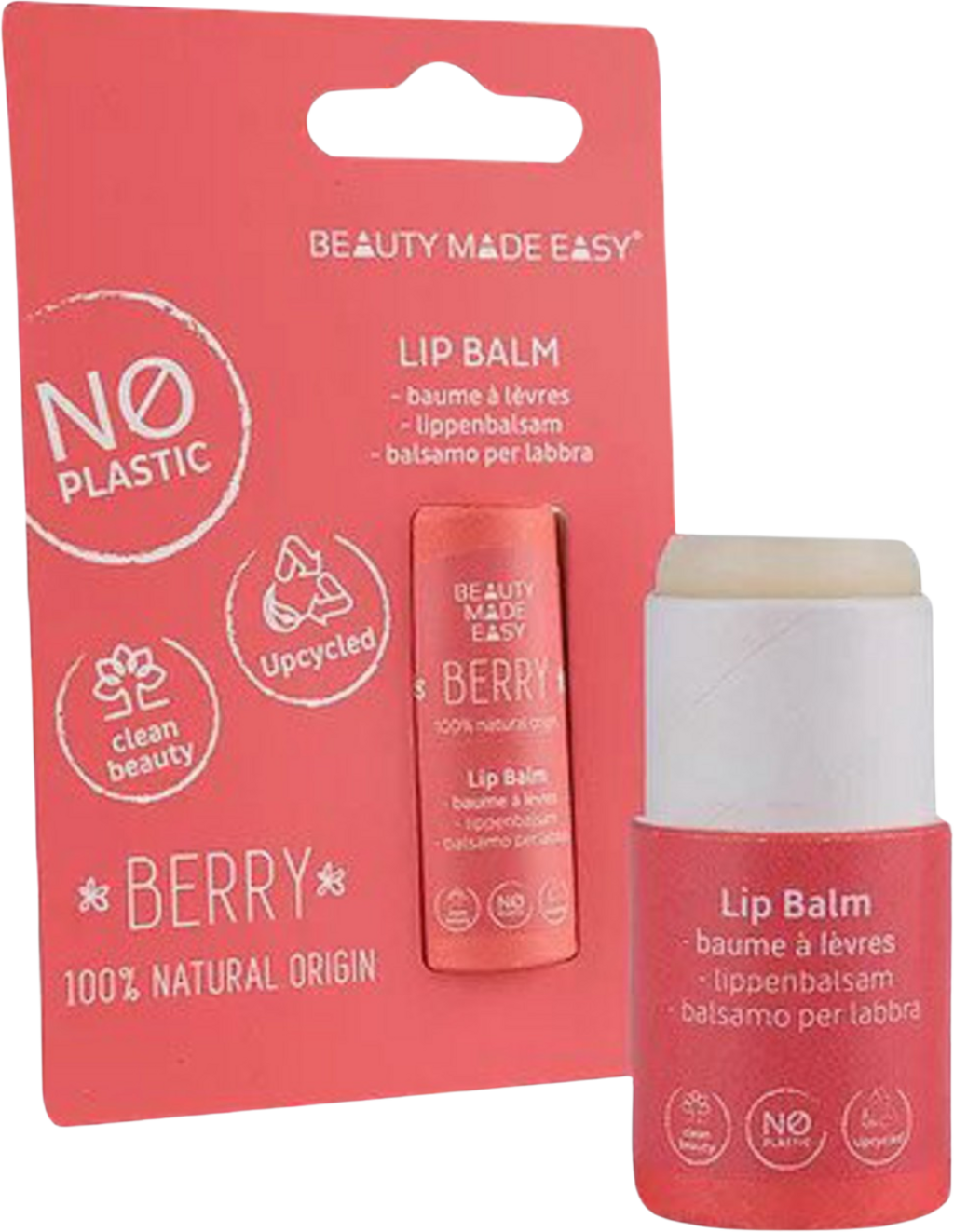 BEAUTY MADE EASY Paper Tube Lip Balm - Ecco-Verde Ireland