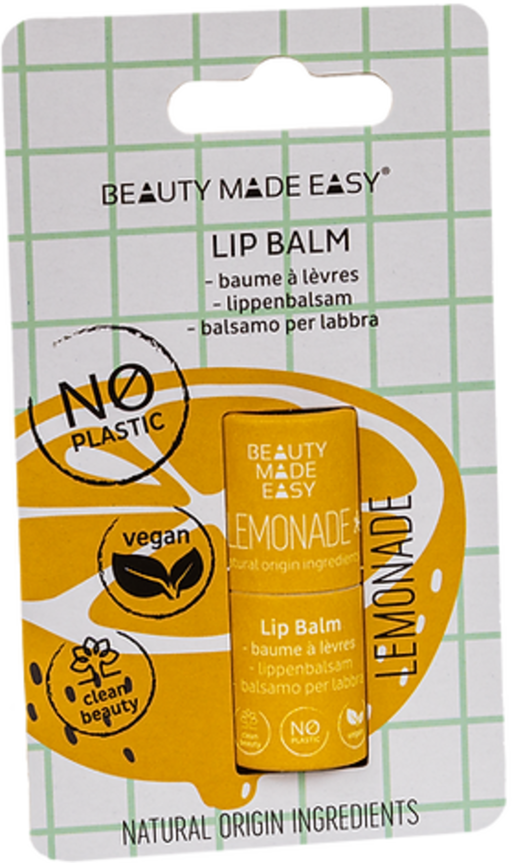 BEAUTY MADE EASY Paper Tube Lip Balm - Summertime - Ecco-Verde Ireland