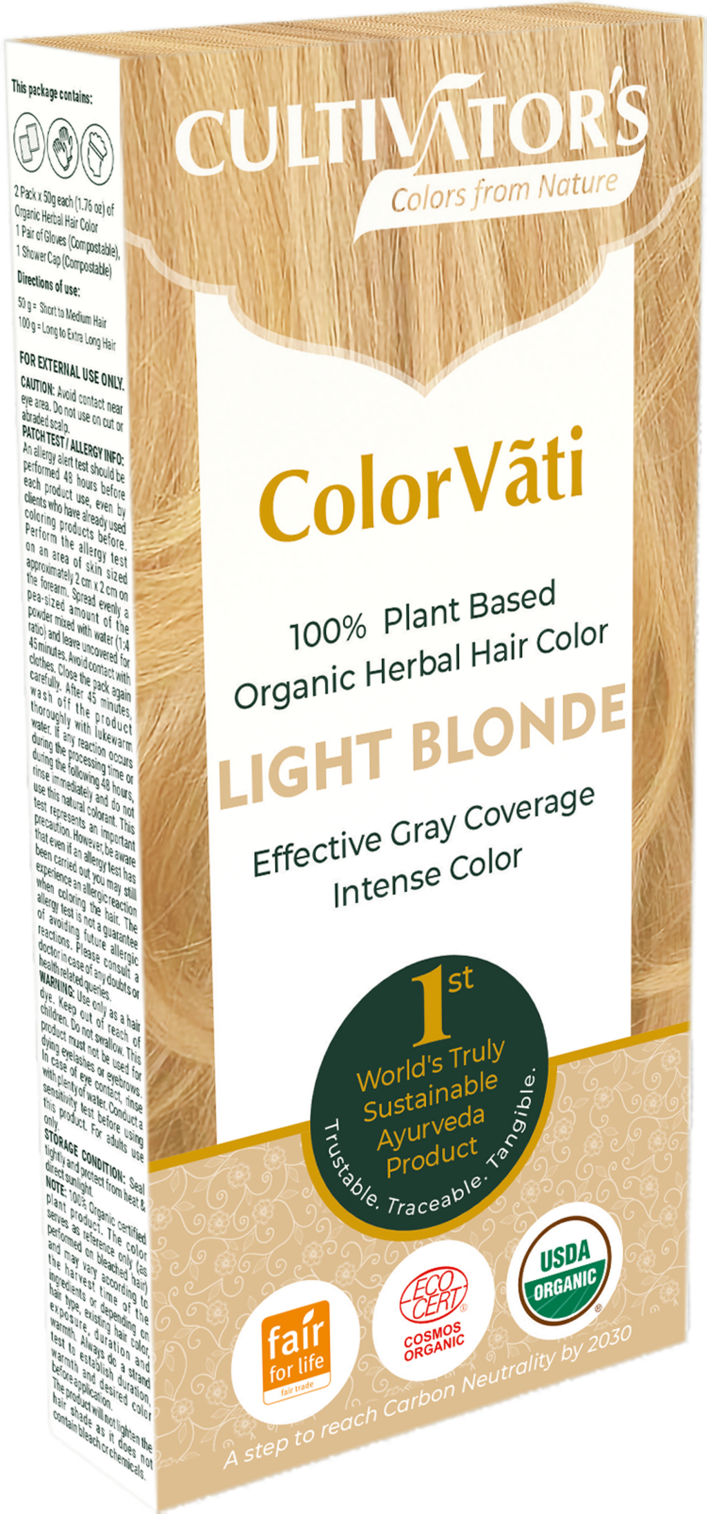 CULTIVATOR'S ColorVãti Био билкова боя за коса - 02 Светло руса - Ecco ...
