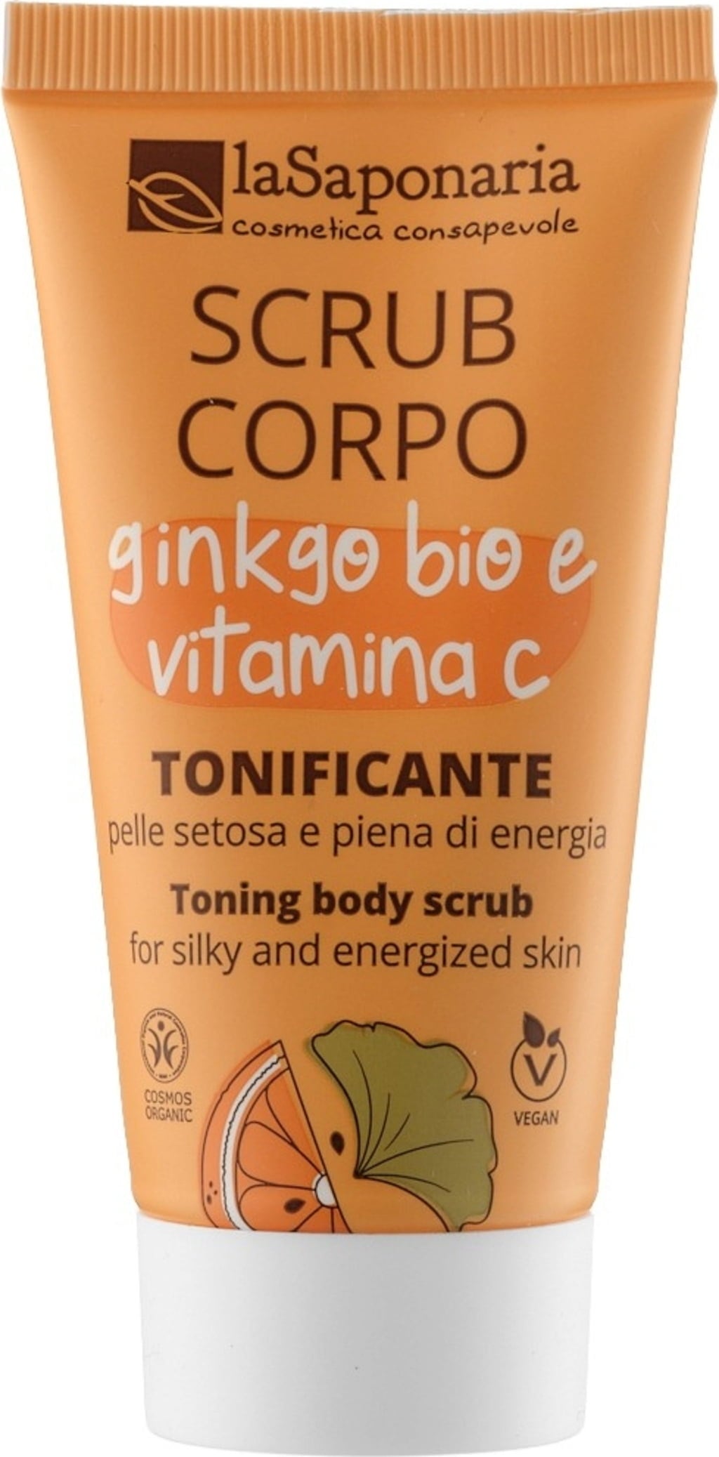 La Saponaria Tonizirajoči piling za telo, organski ginko in vitamin C ...